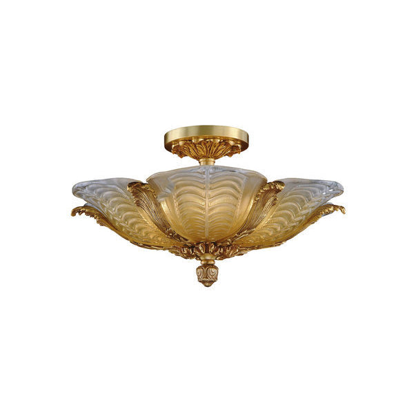 Elegant Art Deco Flush Mount Ceiling Light – Purely Panache LTD